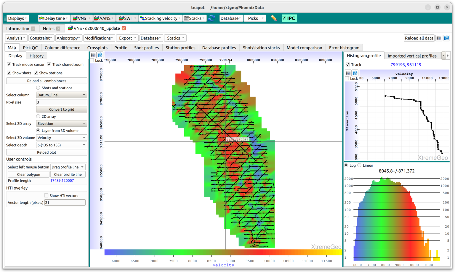 Tomography update using shot/station stacks | XtremeGeo